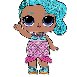 how to draw lol dolls mermaid