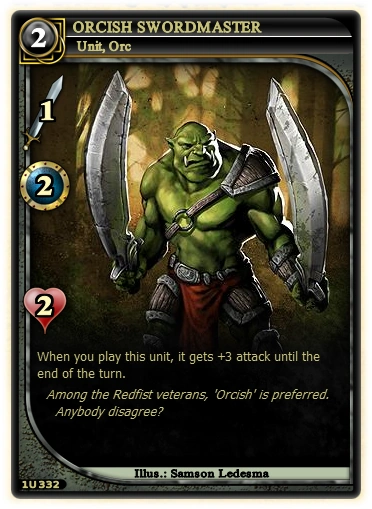 Orcish Swordmaster | Legends of Norrath Wiki | Fandom
