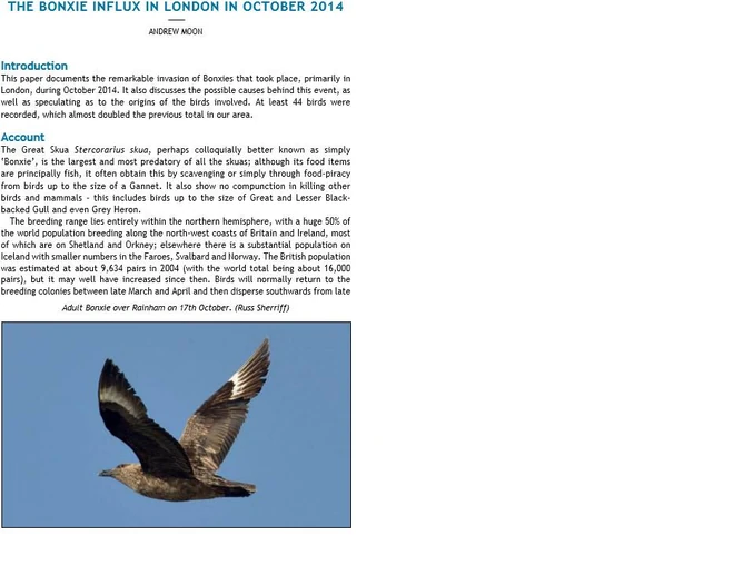 2014 LBR extracts | London Bird Club Wiki | Fandom