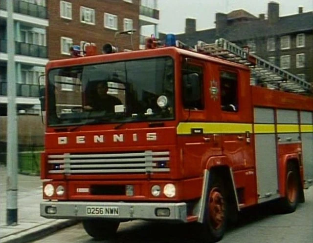 Burning Fire Truck