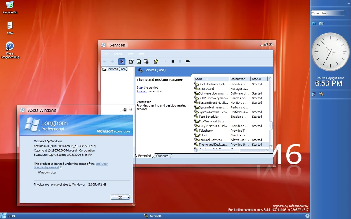 Компоненты Windows Longhorn | Longhorn вики | Fandom