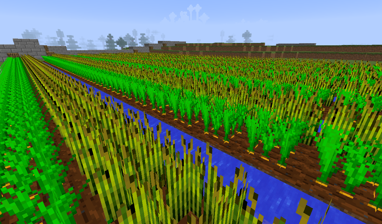 Small Minecraft Carrot Farm