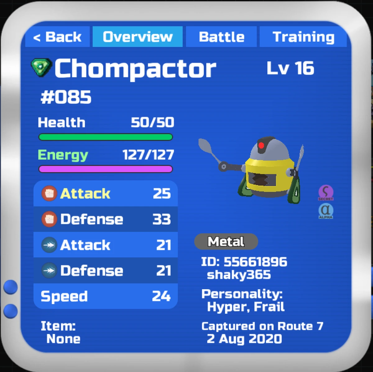 User blog:Shaky365/Alpha SA chompactor | Loomian Legacy Wiki | Fandom