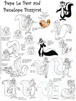 free pepe le pew coloring pages