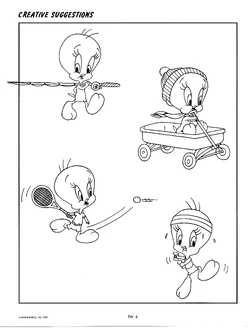 baby tweety bird coloring pages