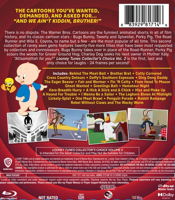Looney Tunes Collector's Choice: Volume 2 | Looney Tunes Wiki | Fandom