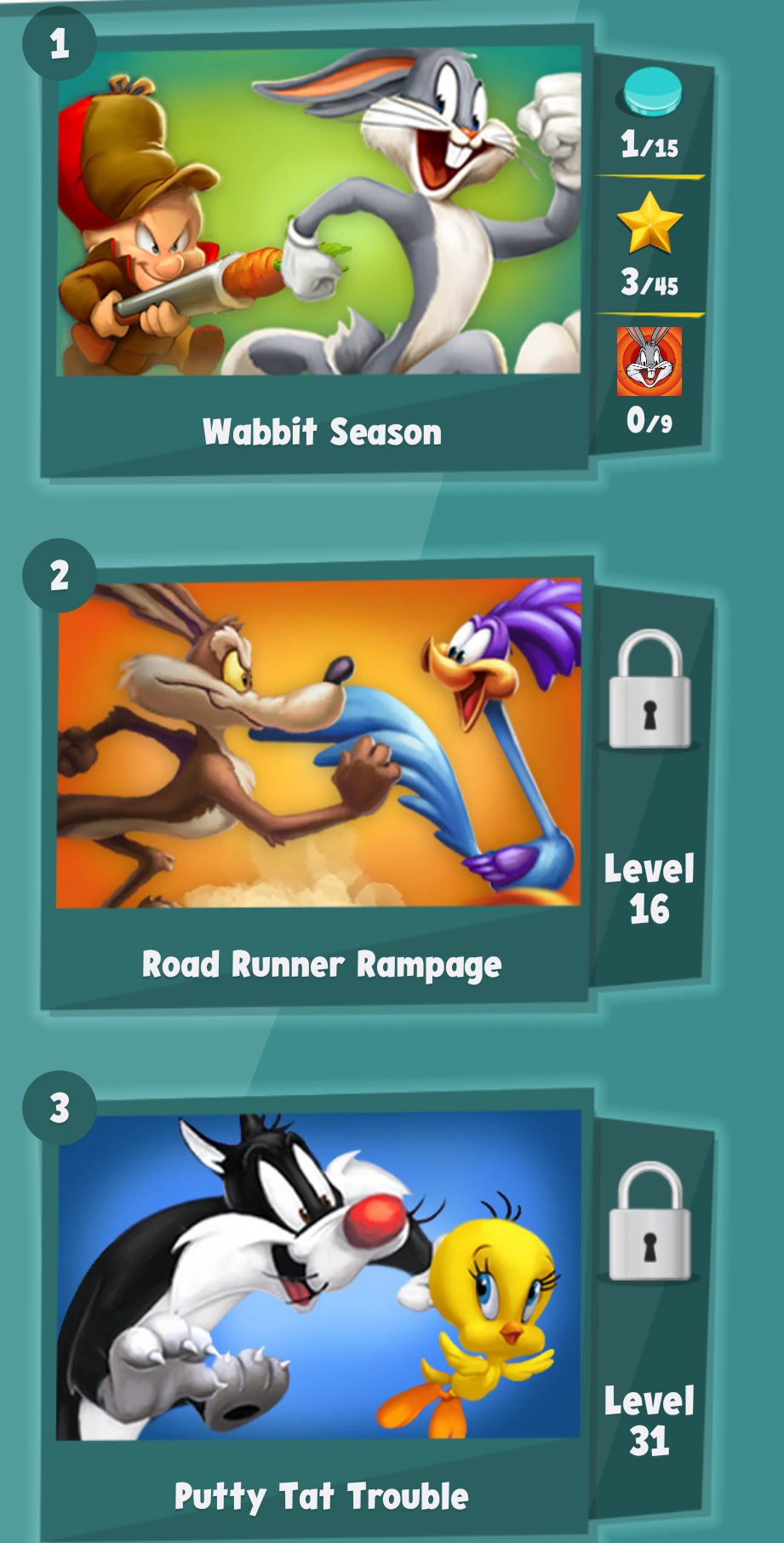 Chapters | Looney Tunes Dash! Wiki | Fandom