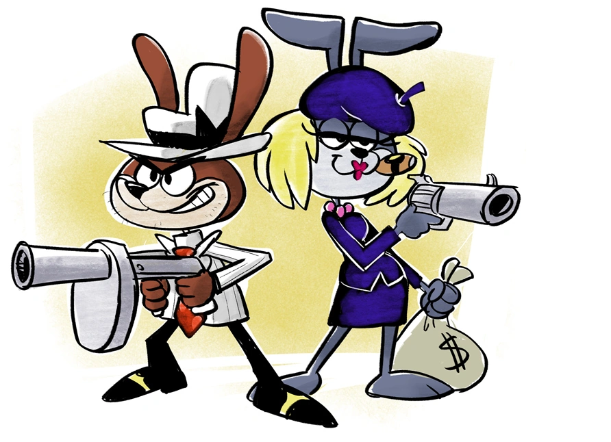 Bunny and Claude | Looney Tunes Fanon Wiki | Fandom