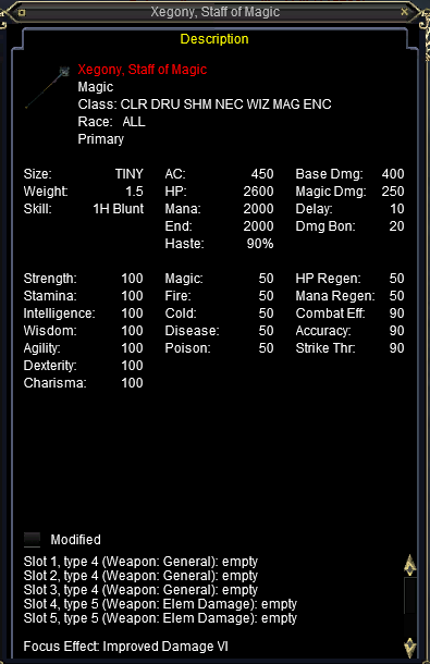 Xegony, Staff of Magic | Lootfest Wiki | Fandom