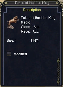 Token of the Lion King | Lootfest Wiki | Fandom
