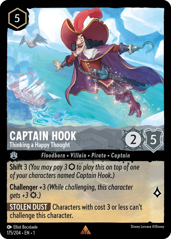 Captain Hook - Thinking a Happy Thought | Lorcana Wiki | Fandom