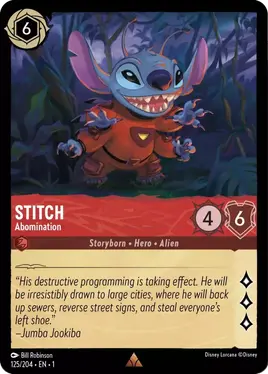 Stitch - Abomination | Lorcana Wiki | Fandom
