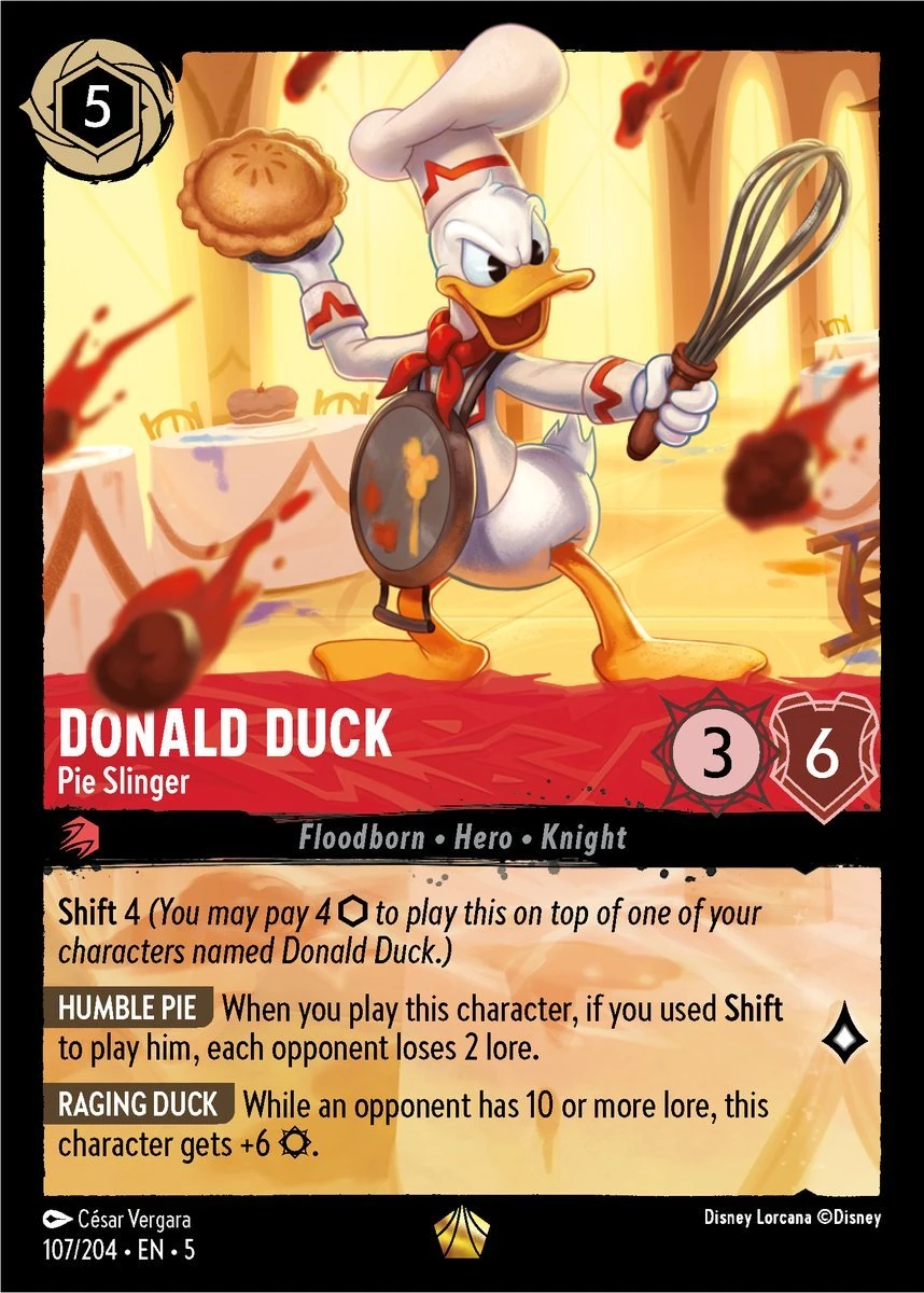 Donald Duck - Pie Slinger | Lorcana Wiki | Fandom