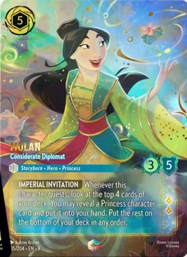 Mulan - Considerate Diplomat (Enchanted) | Lorcana Wiki | Fandom