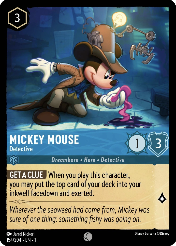 Mickey Mouse - Detective | Lorcana Wiki | Fandom