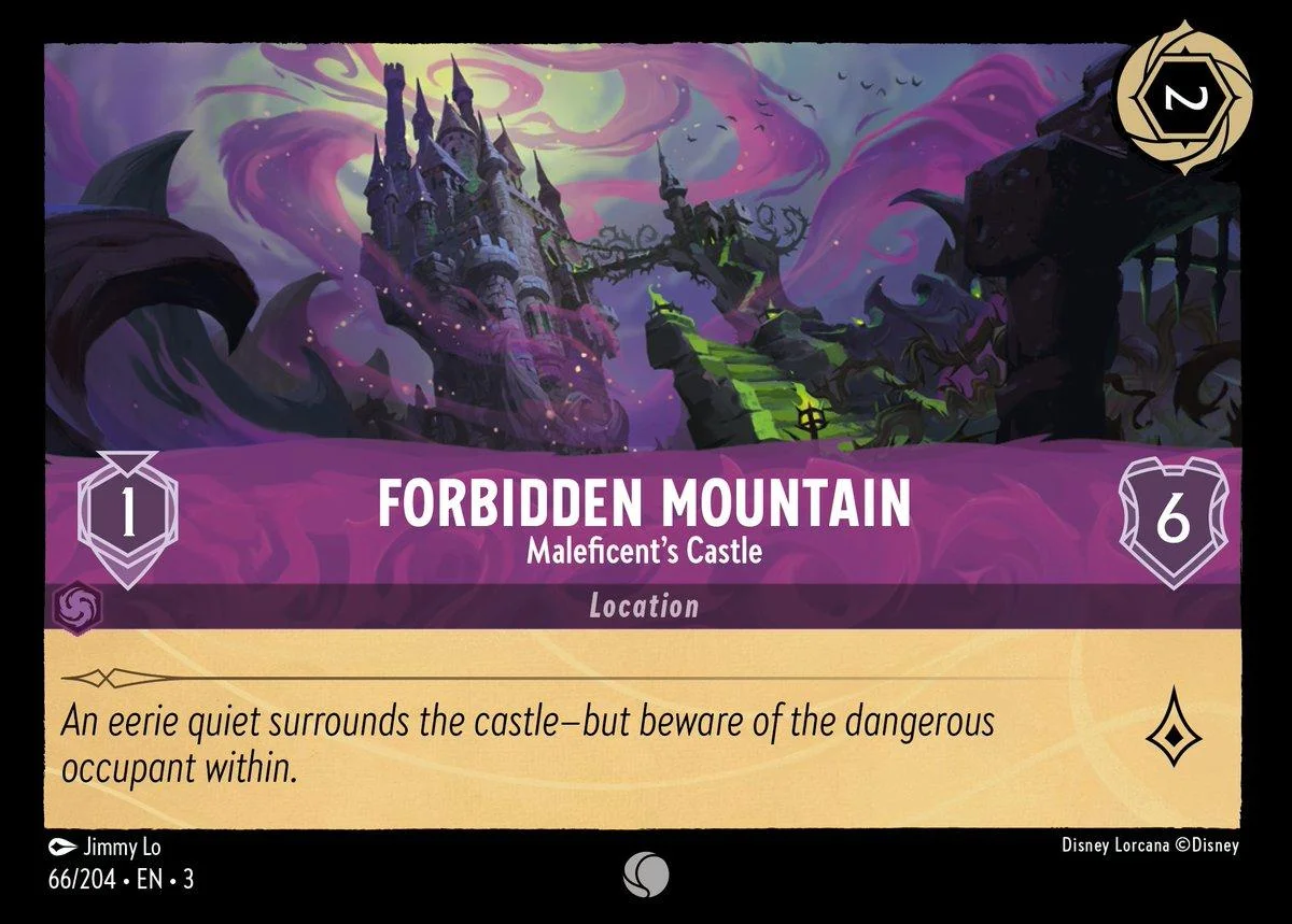 Forbidden Mountain - Maleficent’s Castle | Lorcana Wiki | Fandom