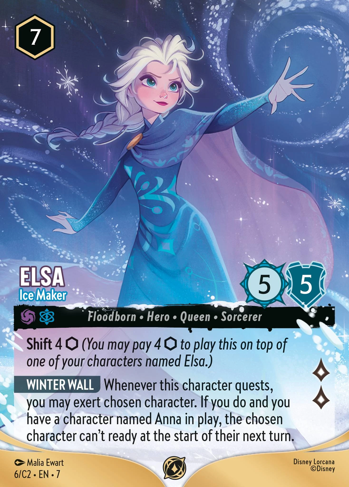 Elsa - Ice Maker (Disney Lorcana Challenge) | Lorcana Wiki | Fandom