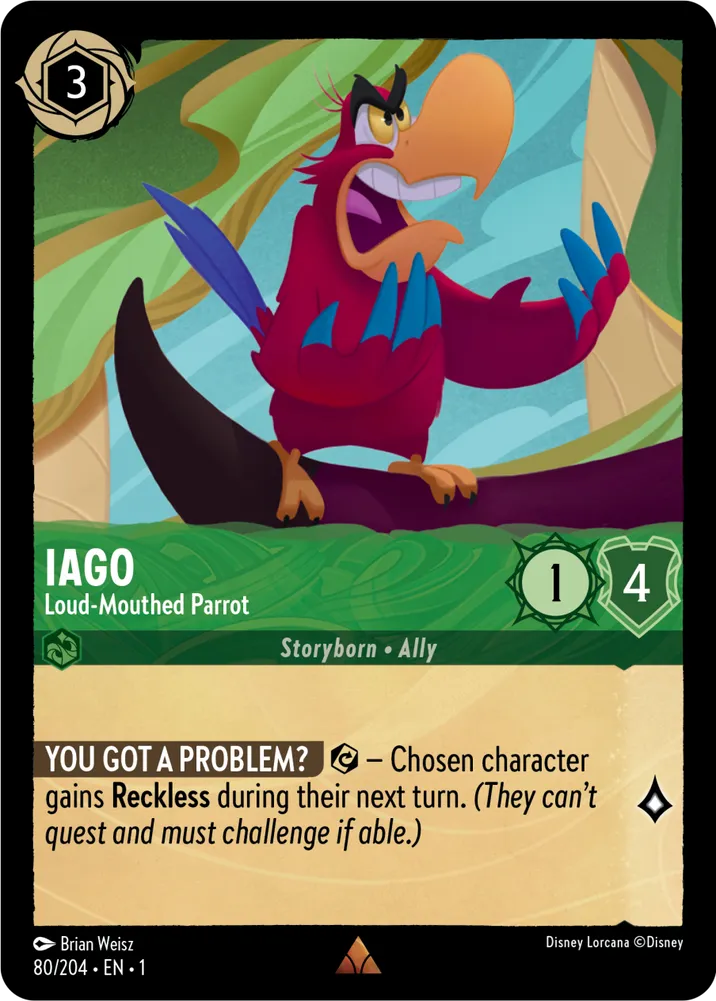 Iago - Loud-Mouthed Parrot | Lorcana Wiki | Fandom