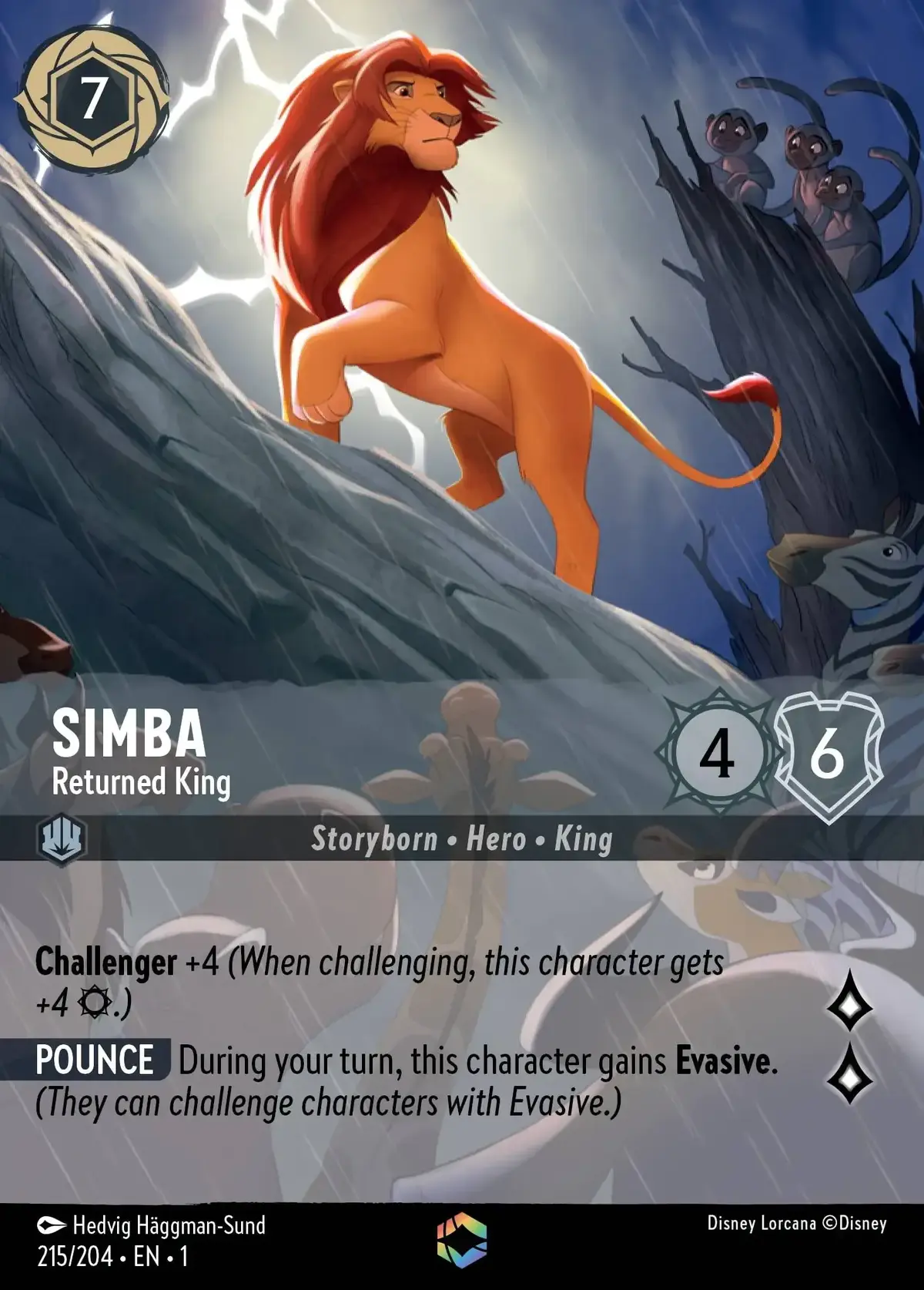 Simba – Returned King (Enchanted) | Lorcana Wiki | Fandom