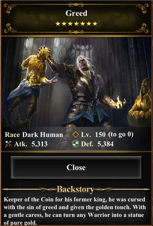 Greed | Lord of the Dragons Wiki | Fandom