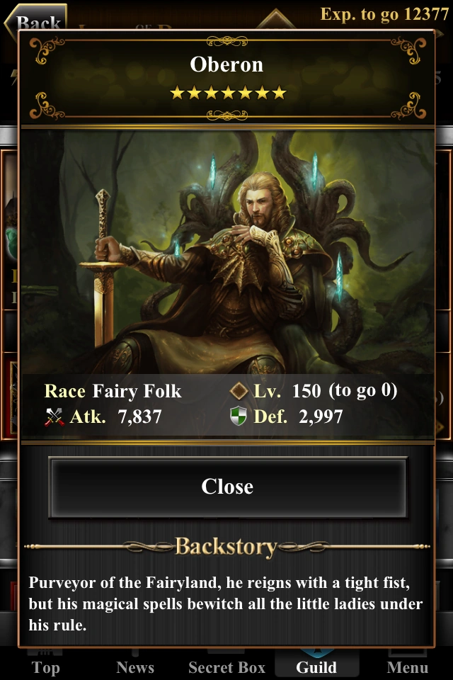 Oberon | Lord of the Dragons Wiki | Fandom