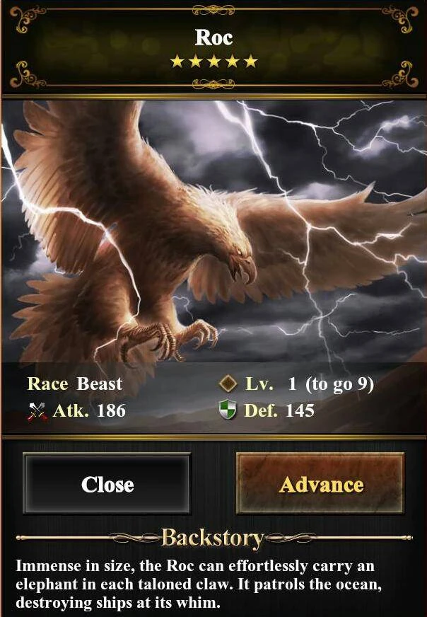 Roc | Lord of the Dragons Wiki | Fandom