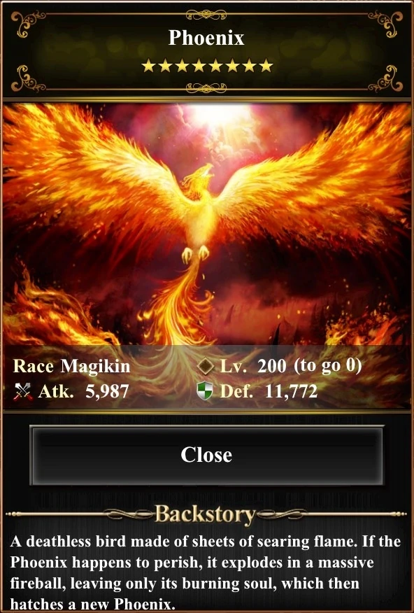 Phoenix (Rarity 8) | Lord of the Dragons Wiki | Fandom