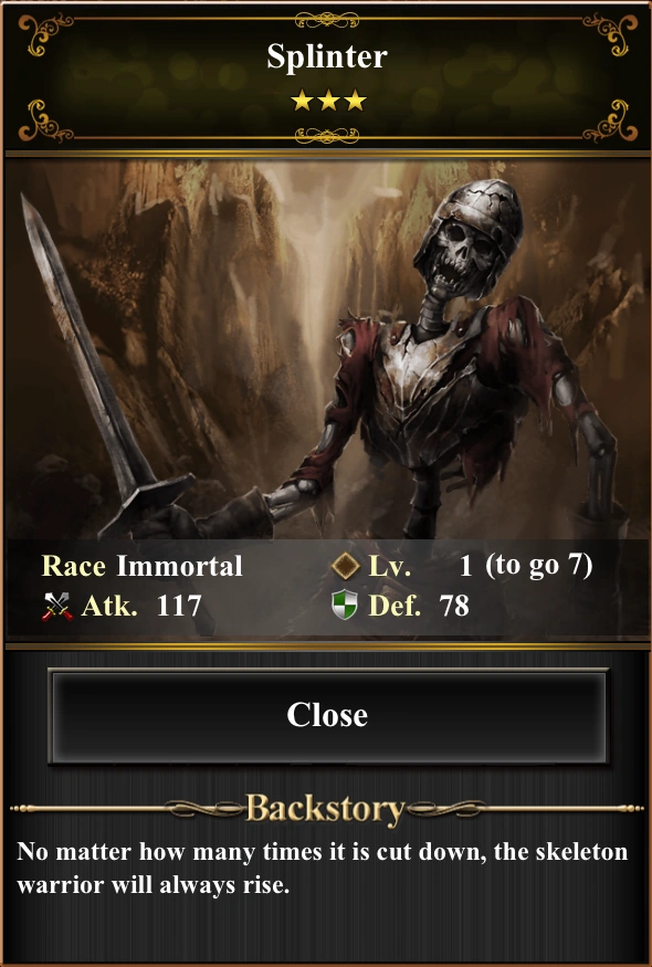 Splinter | Lord of the Dragons Wiki | Fandom