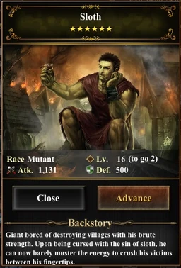 Sloth | Lord of the Dragons Wiki | Fandom