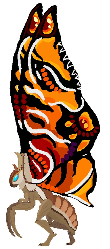 Larbha Godzilla Mothra