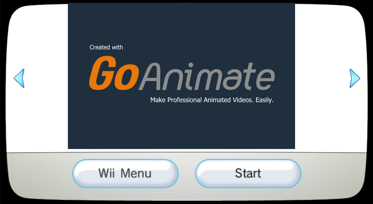GoAnimate Wii Channel (lost inaccessible Wii port of GoAnimate, 2009 ...