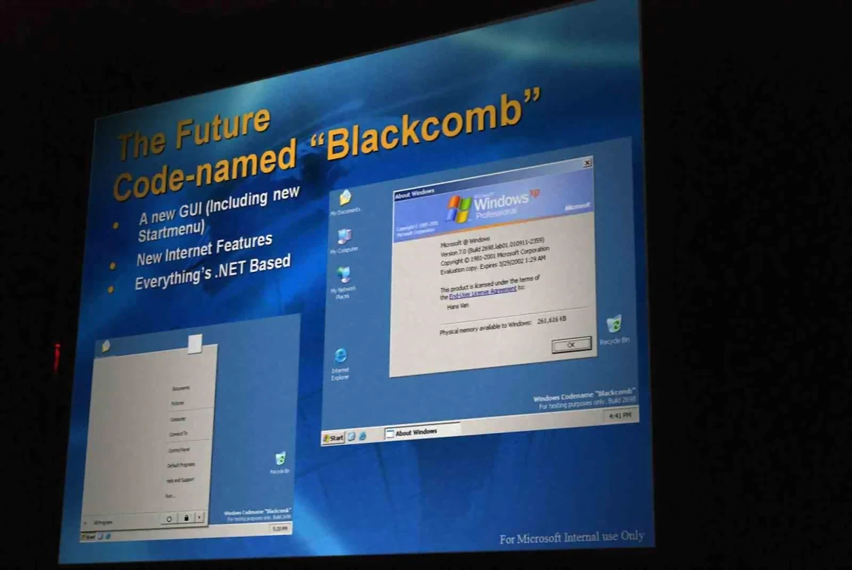 Windows Blackcomb / Windows Vienna (builds perdidas de sistema ...