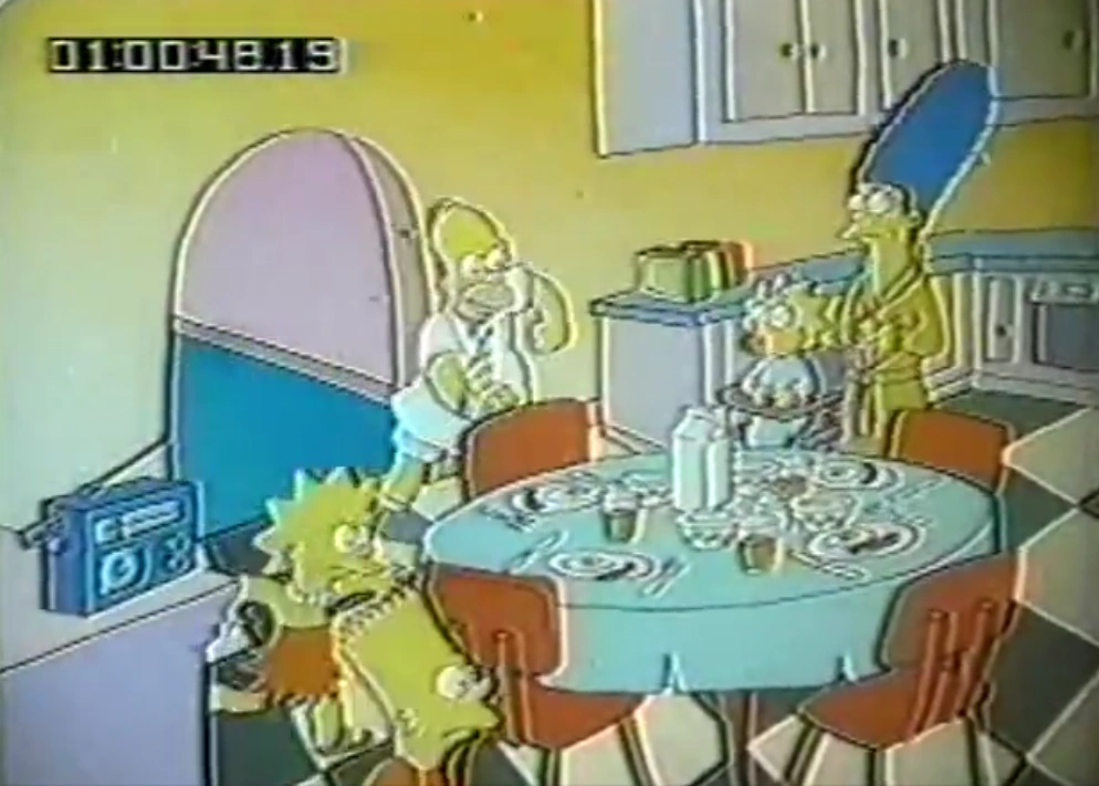 The Simpsons - "Some Enchanted Evening" (piloto animado parcialmente ...