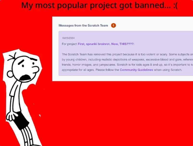 My most Popular project got banned…. :( (Lost Scratch Project) | Lost ...