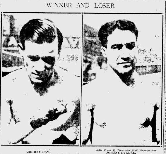 Johnny Ray vs Johnny Dundee (transmisión radial de pelea de boxeo ...