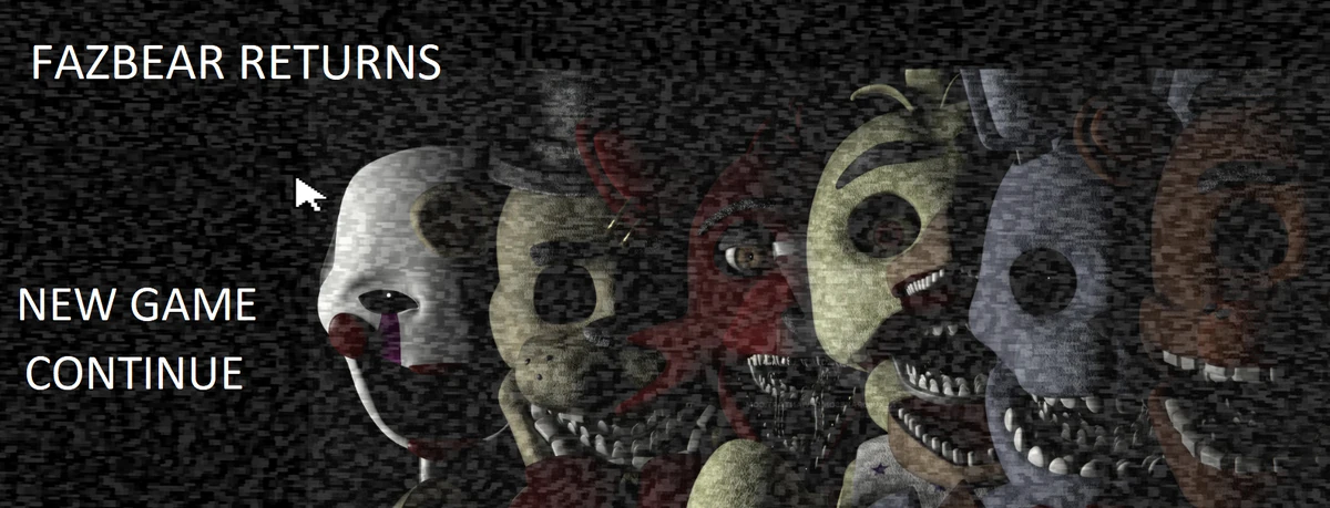 The Fazbear's Return (lost fangame based on popular indie horror game ...