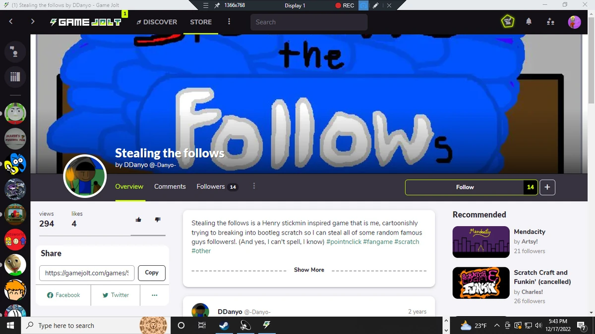 Stealing The Follows (Lost Scratch Game) | Lost Media Archive | Fandom