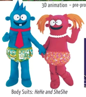 HeHe and SheShe (lost Absolutely Cuckoo live-action series, late 2000s ...