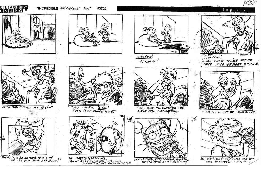 Rugrats "Incredible" (storyboard jam parcialmente encontrado; 1998 ...