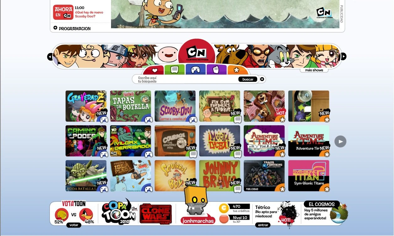 Cartoon Network 2.5 (contenido de sitio web de canal de televisión ...