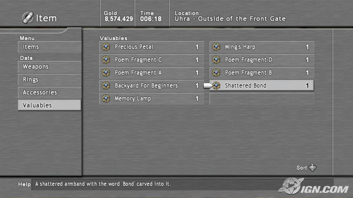 Valuables | Lost Odyssey Wiki | Fandom