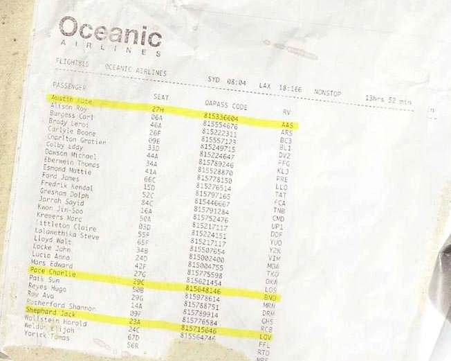 Is there a fan made manifest of flight 108 floating around out there ...