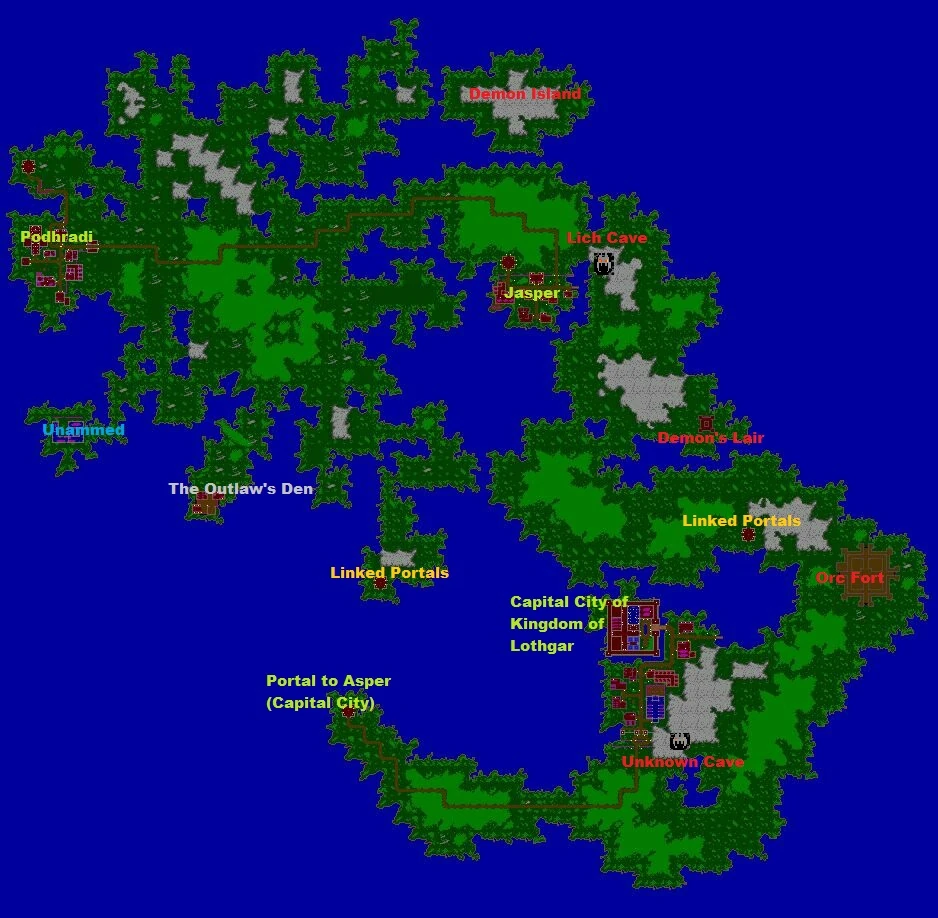 World Map | LothgarOnline Wikia | Fandom
