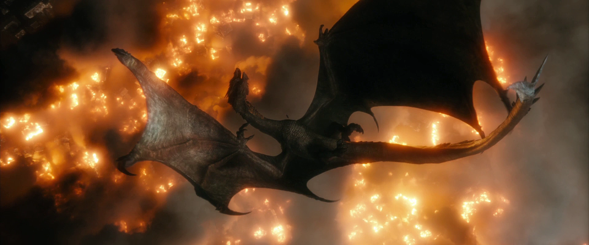 Smaug The Hobbit Movie Breathing Fire