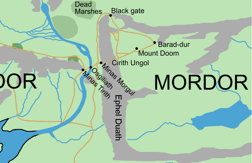 Minas Morgul Map