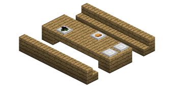 Hobbit Picnic Bench | The Lord of the Rings Minecraft Mod Wiki | Fandom