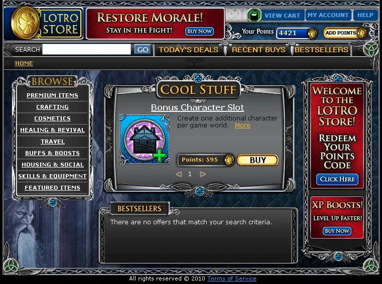 LOTRO Store | JaLotRO | Fandom