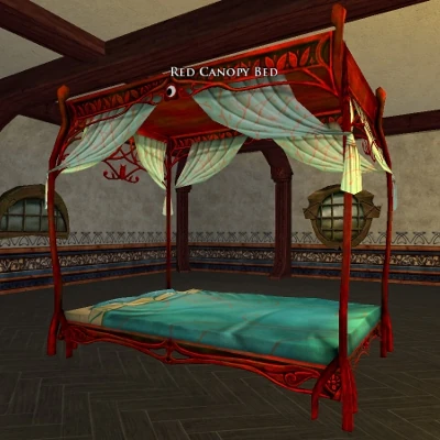 Red Canopy Bed | JaLotRO | Fandom