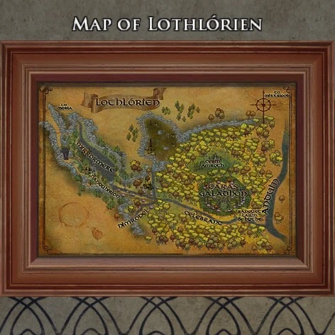 Map of Lothlórien | JaLotRO | Fandom