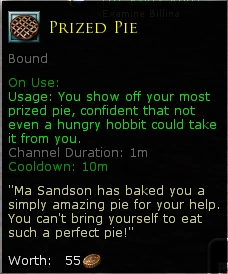 Prized pie | Lord of the Rings Online Wiki | Fandom